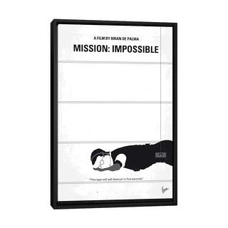 iCanvas "Mission- Impossible Minimal Movie Poster" by Chungkong Framed Canvas Print - Bed Bath ...